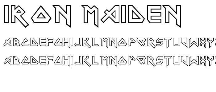 Iron Maiden Free Font Download - Font Supply